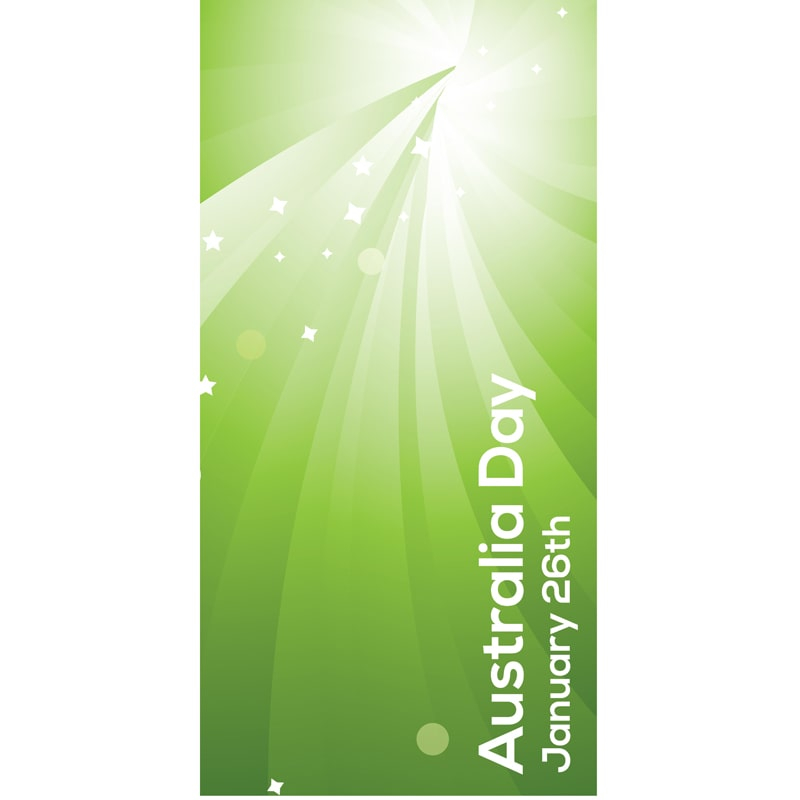 Australia Day Flag Light Green (12) | Flagworld